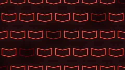 Neon red geometric pattern with pulse ef... | Stock Video | Pond5