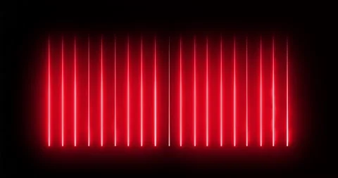 Neon red lines on black background | Stock Video | Pond5