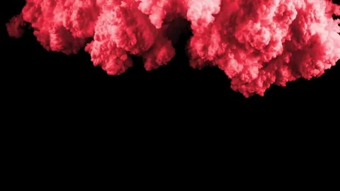 Neon Red Smoke In Slow Motion - 18 | Stock Video | Pond5