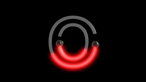 Neon script word Themed Font Letter O | Stock Video | Pond5