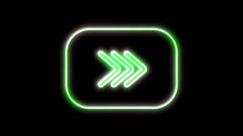 Neon sign Arrows Animation of signal a ... | Stock Video | Pond5