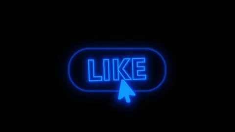 Neon like sign button with arrow animate... | Stock Video | Pond5