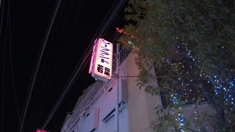 Neon Sign Japanese Love Hotel | Stock Video | Pond5