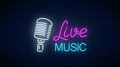 Microphone Neon Stock Video Footage | Royalty Free Microphone Neon ...