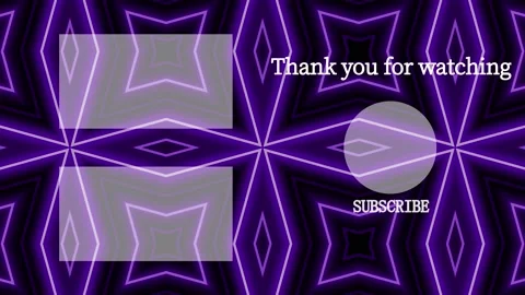 Neon sign pattern YouTube end card endin... | Stock Video | Pond5