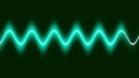 Neon sine wave scientific measurement an... | Stock Video | Pond5