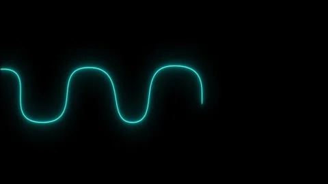 neon single curve line animation ,glowin... | Stock Video | Pond5