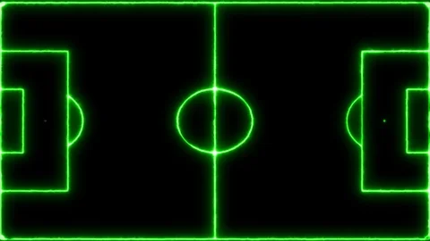 Neon soccer area. football stadium with ... | Stock Video | Pond5