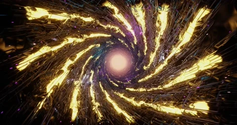 Neon Time Space Warp Wormhole, Science F... | Stock Video | Pond5