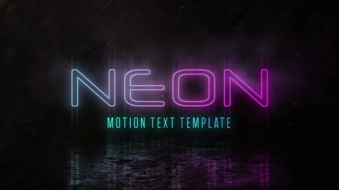 Neon Titles ~ After Effects Project ~ AE #139812092 | Pond5