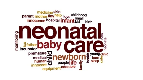 Neonatal care animated word cloud, text ... | Stock Video | Pond5