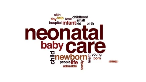 Neonatal care animated word cloud, text ... | Stock Video | Pond5