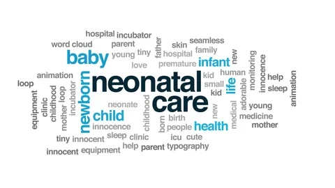 Neonatal care animated word cloud. Kinet... | Stock Video | Pond5