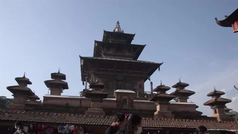 Nepal Basantapur Taleju Bhawani Temple W... | Stock Video | Pond5