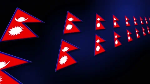 Nepal Flag Animated Background 3d Animat... | Stock Video | Pond5