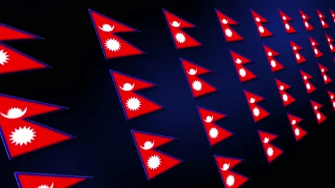 Nepal Flag Animated Background 3d Animat... | Stock Video | Pond5