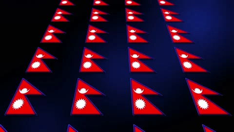 Nepal Flag Animated Background 3d Animat... | Stock Video | Pond5