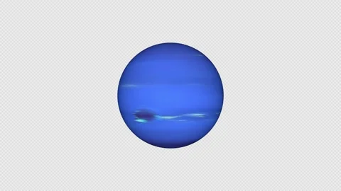 Neptune Planet On Alpha Background | Stock Video | Pond5