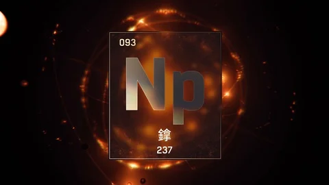 Neptunium as Element 93 of the Periodic ... | Stock Video | Pond5