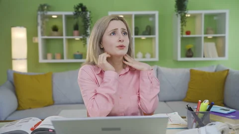 Nervous and stressed university student ... | Stock Video | Pond5