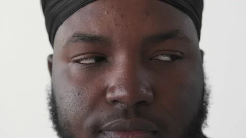 nervous man moving eyes anxiety scared g... | Stock Video | Pond5