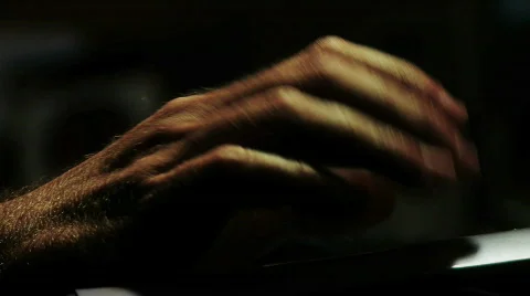 Nervous person, anxious hand hitting a t... | Stock Video | Pond5
