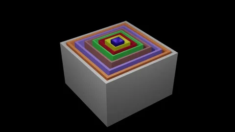 Nested Systems. Boxes within boxes. 3d a... | Stock Video | Pond5