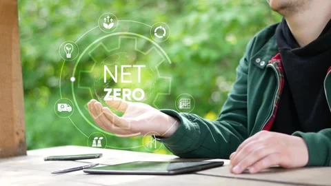 Net zero and carbon neutral concept.Glob... | Stock Video | Pond5