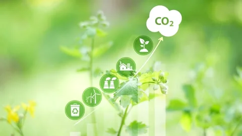 Net zero and carbon neutral concept. Net... | Stock Video | Pond5