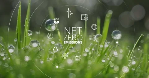 Net zero and carbon neutral concept.Glob... | Stock Video | Pond5