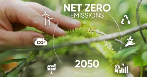 Net zero , carbon neutral concept. Net z... | Stock Video | Pond5
