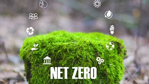 Net zero , carbon neutral concept. Net z... | Stock Video | Pond5