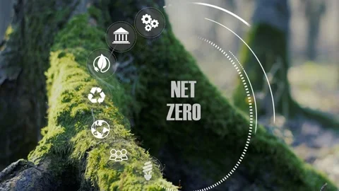 Net zero , carbon neutral concept. Net z... | Stock Video | Pond5