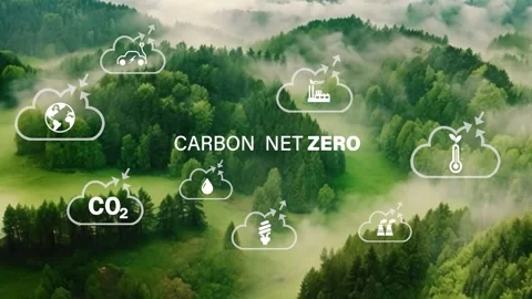 Net zero concept , carbon neutral concep... | Stock Video | Pond5