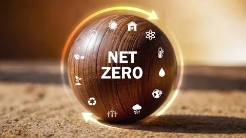 Net zero emissionicon with circular for ... | Stock Video | Pond5