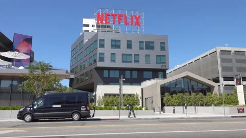 NETFLIX Corporate Office Building Sign i... | Stock Video | Pond5
