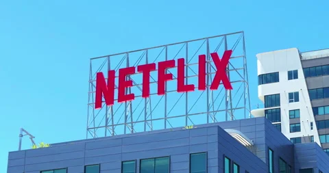 Netflix Headquarters And Giant Mosaic Bi... | Stock Video | Pond5