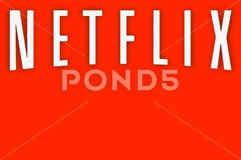 Netflix logo on isolated red background. Netflix, Inc. is an American ...