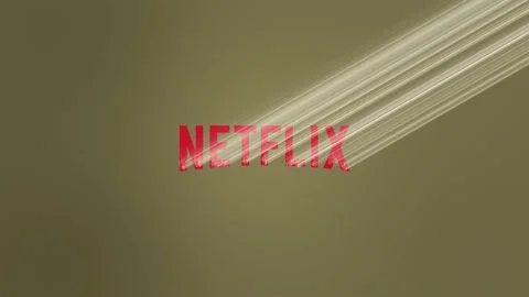 Netflix Logo Light Reveal. Golden | Stock Video | Pond5