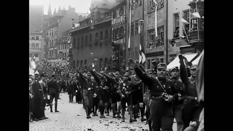 NETHERLANDS - 1940s - Adolf Hitler retur... | Stock Video | Pond5