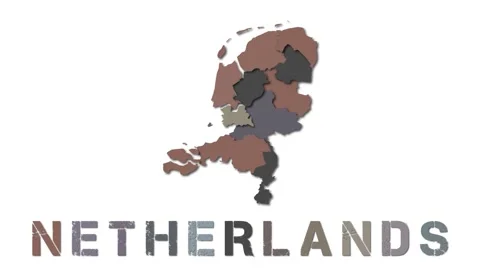Netherlands Map Stock Footage ~ Royalty Free Stock Videos | Pond5