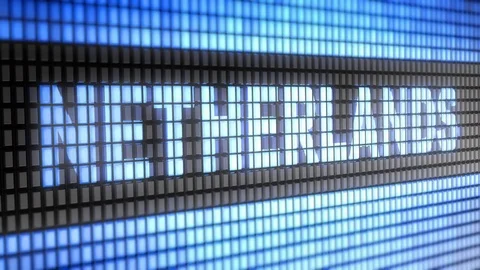 "Netherlands" on the Screen. 4K Resoluti... | Stock Video | Pond5