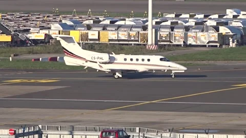 Netjets Embraer Phenom 300 Light Jet Tax... | Stock Video | Pond5