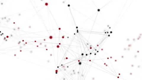 Network Animation Connected Dots On White Background Stock Videos ...