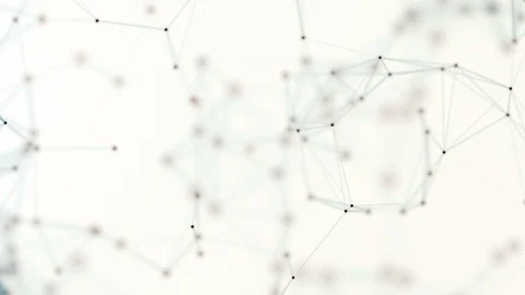Network Animation Connected Dots on Whit... | Stock Video | Pond5