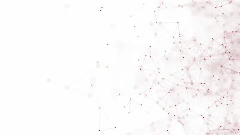 Network animation connected red dots on ... | Stock Video | Pond5