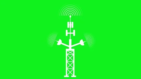 Network Communication Tower Emitting Rad... | Stock Video | Pond5