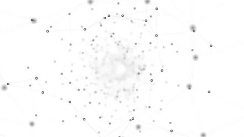 Network connected data tunnel animation ... | Stock Video | Pond5