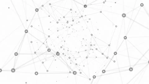 Network connected data tunnel animation ... | Stock Video | Pond5