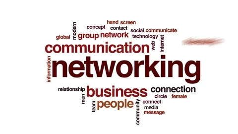 Networking animated word cloud, text des... | Stock Video | Pond5